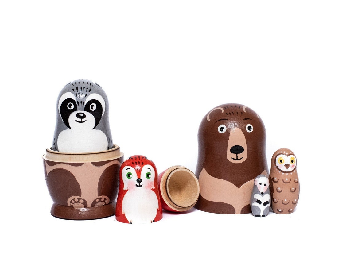 NEW Animal Nesting Dolls for Kids Developing Toy for Kids - Etsy