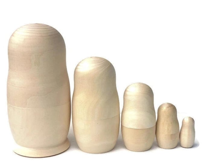 Traditional Hand Painted Nesting Dolls Set One Small Matryoshka ...