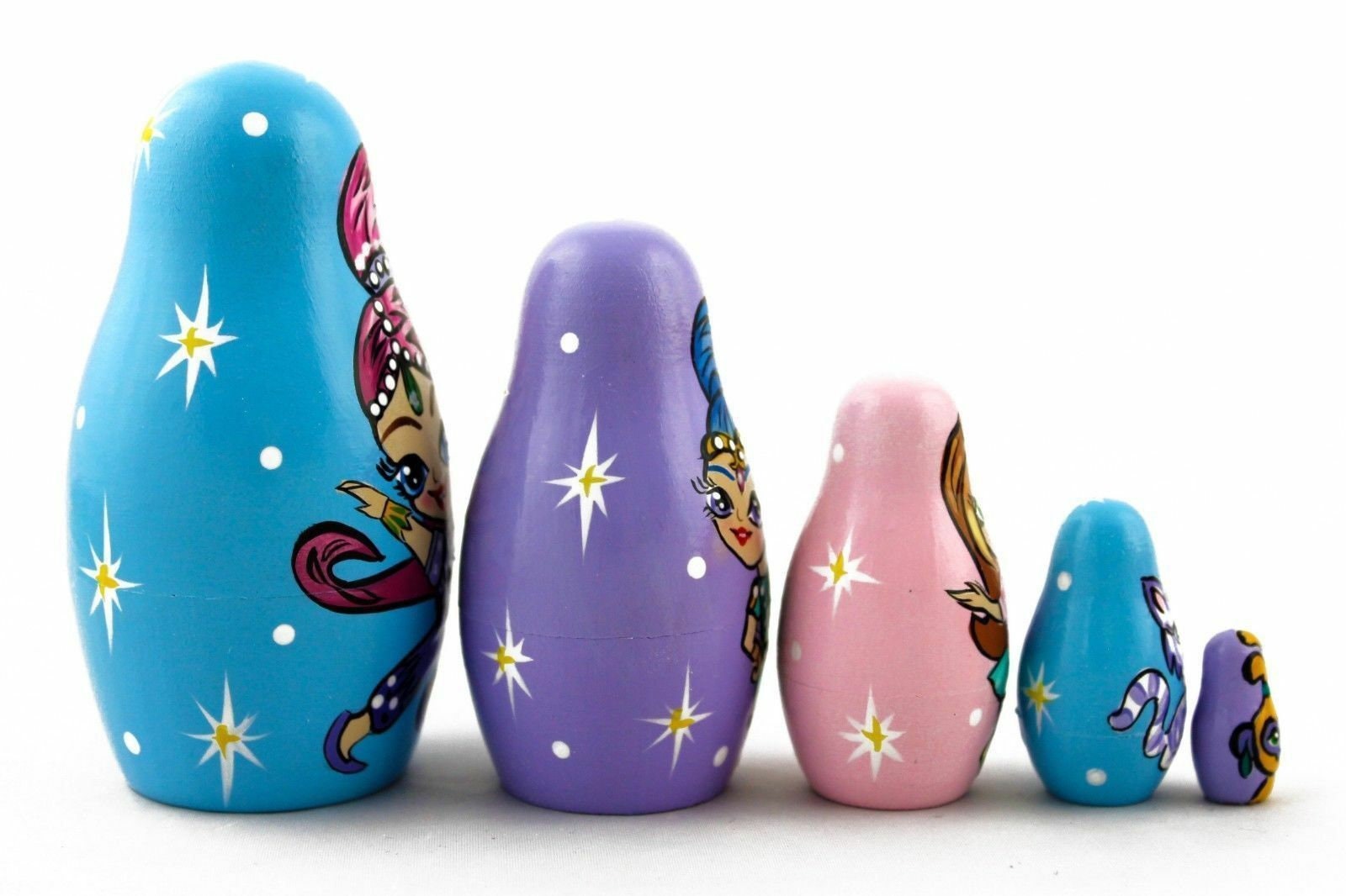 Nesting Dolls for Kids Shimmer and Shine Stacking Dolls - Etsy