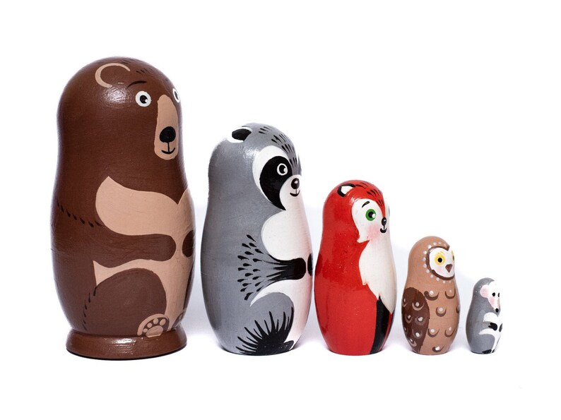 NEW Animal Nesting Dolls for Kids Developing Toy for Kids - Etsy