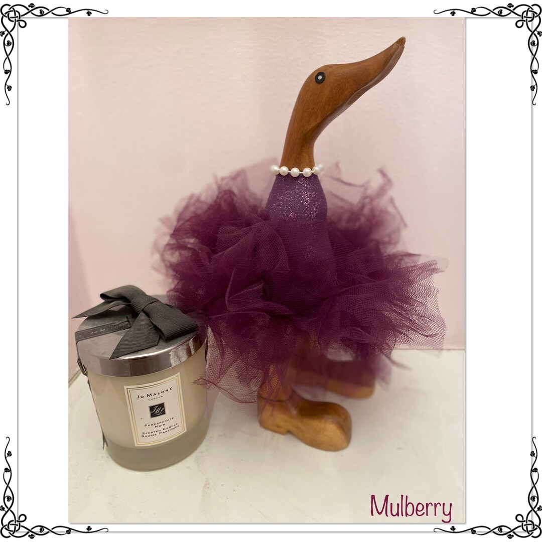 Mulberry Wooden Tutu Duck, Bamboo Duck, Dressed Duck in Dress ...