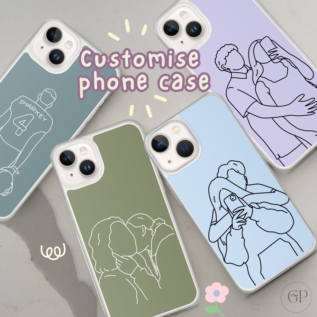 Custom Portrait Phone Case Family Photo Picture Image Phone Cover ...
