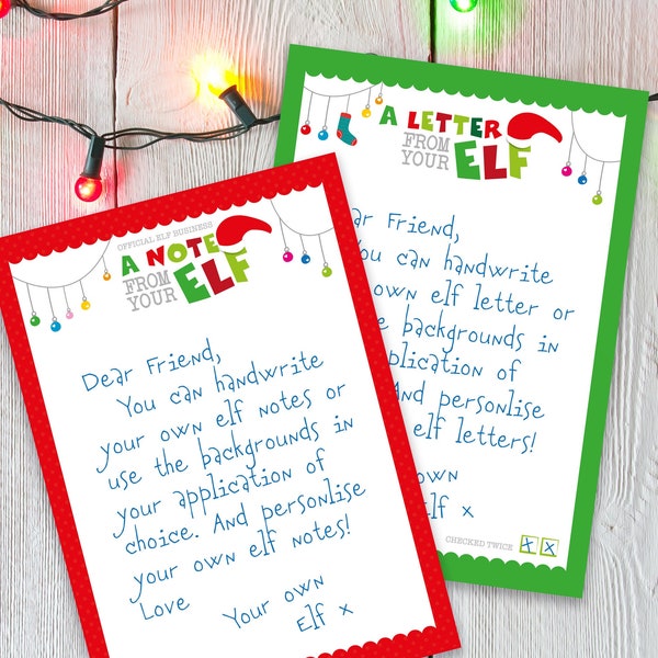 Elf Letters - Etsy
