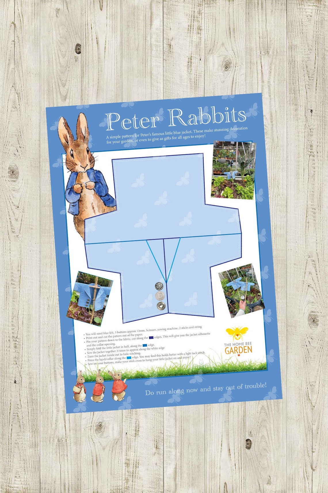 Peter Rabbit Garden Jacket Pattern - Etsy