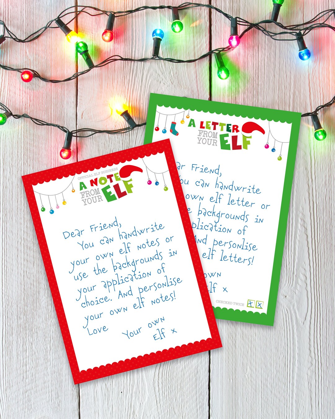Elf Letters Notes, Elf Fun and Games! Download File and Use at Home ...