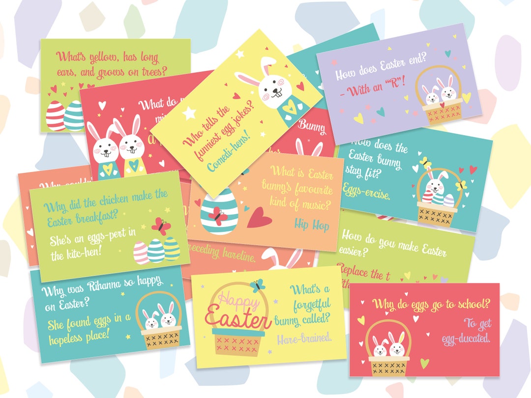 Easter Jokes - Easter Egg Hunt, DIY Crackers, Table Decor, Rabbit Fun ...