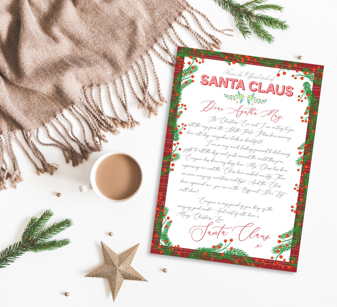 Santa Letter Download at Home - Santa Letter - Print at Home ...