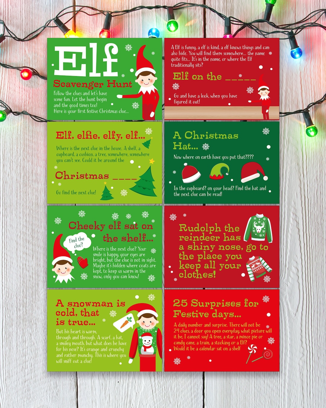 Elf Christmas Scavenger Hunt Game: Festive Family Fun - Etsy UK