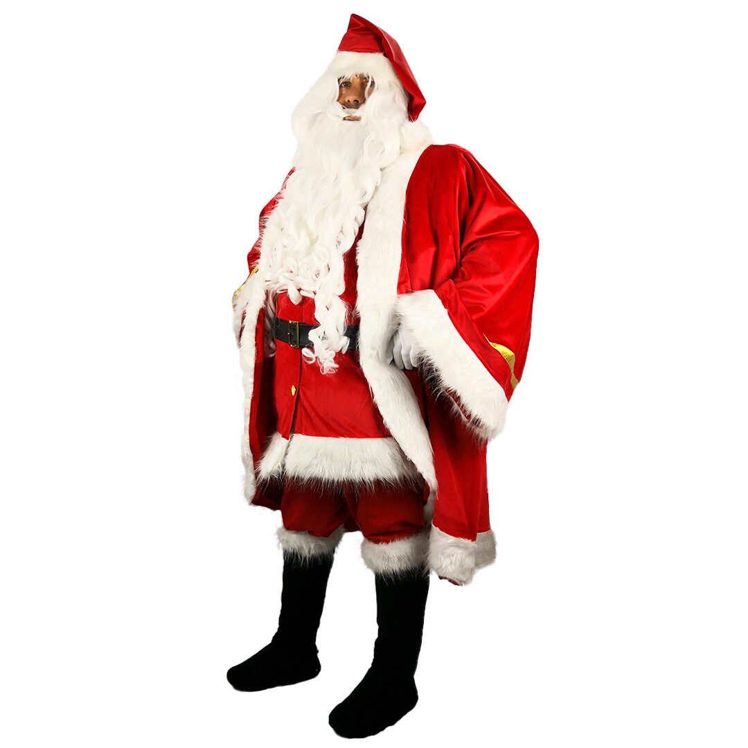 Christmas Santa Claus Costume Adult Size Deluxe | Etsy