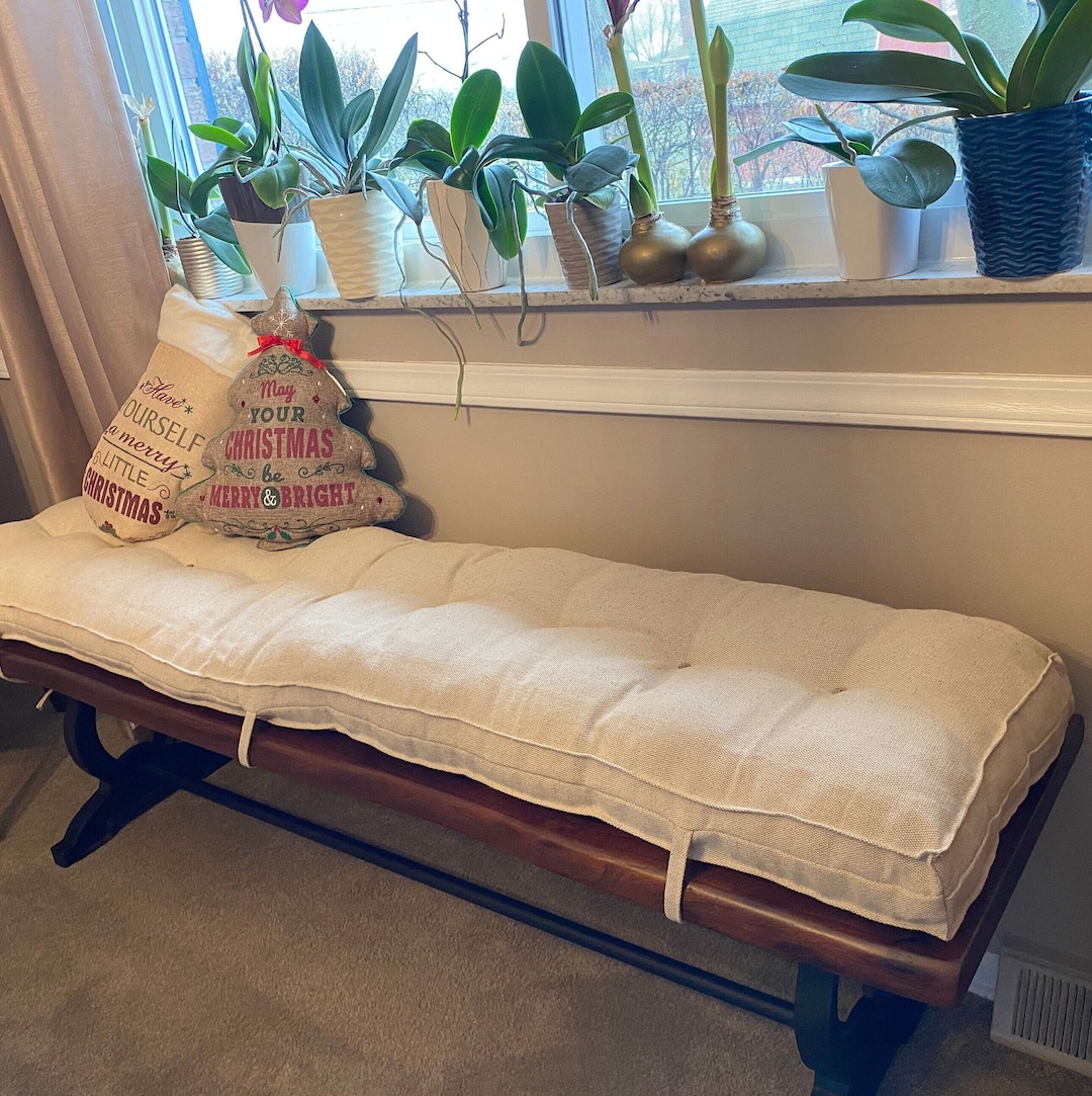 Custom Bench Cushion for Indoor and Outdoor Use Personalized Chair ...