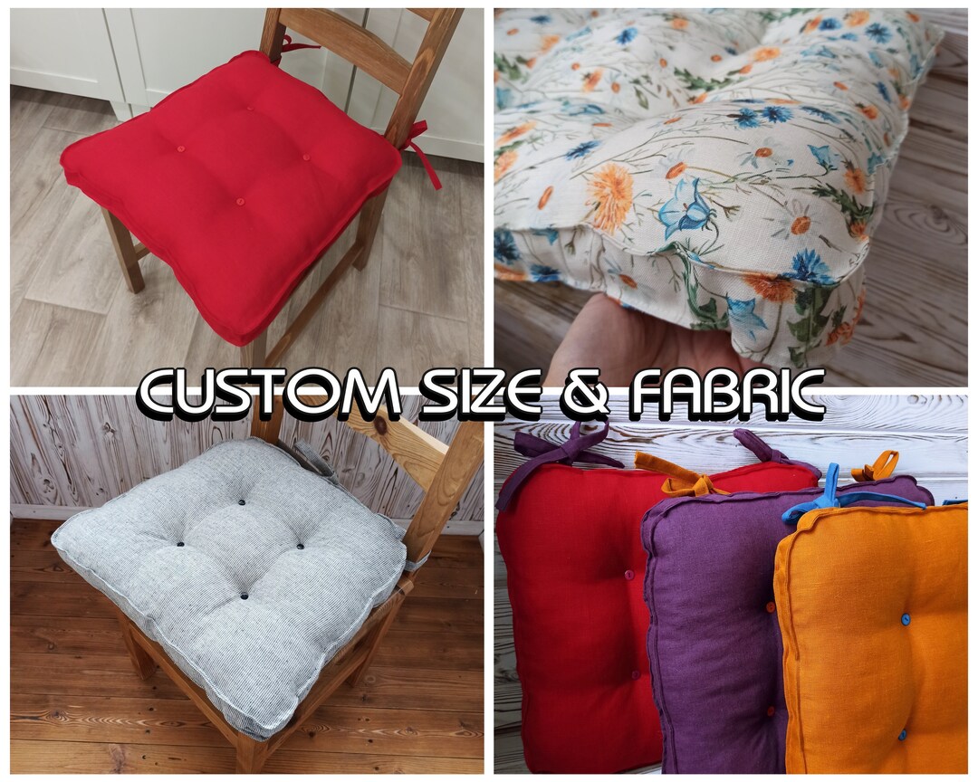 Custom Chair Cushions, Floor and Bench Cushions, Seat Chair Pads and ...