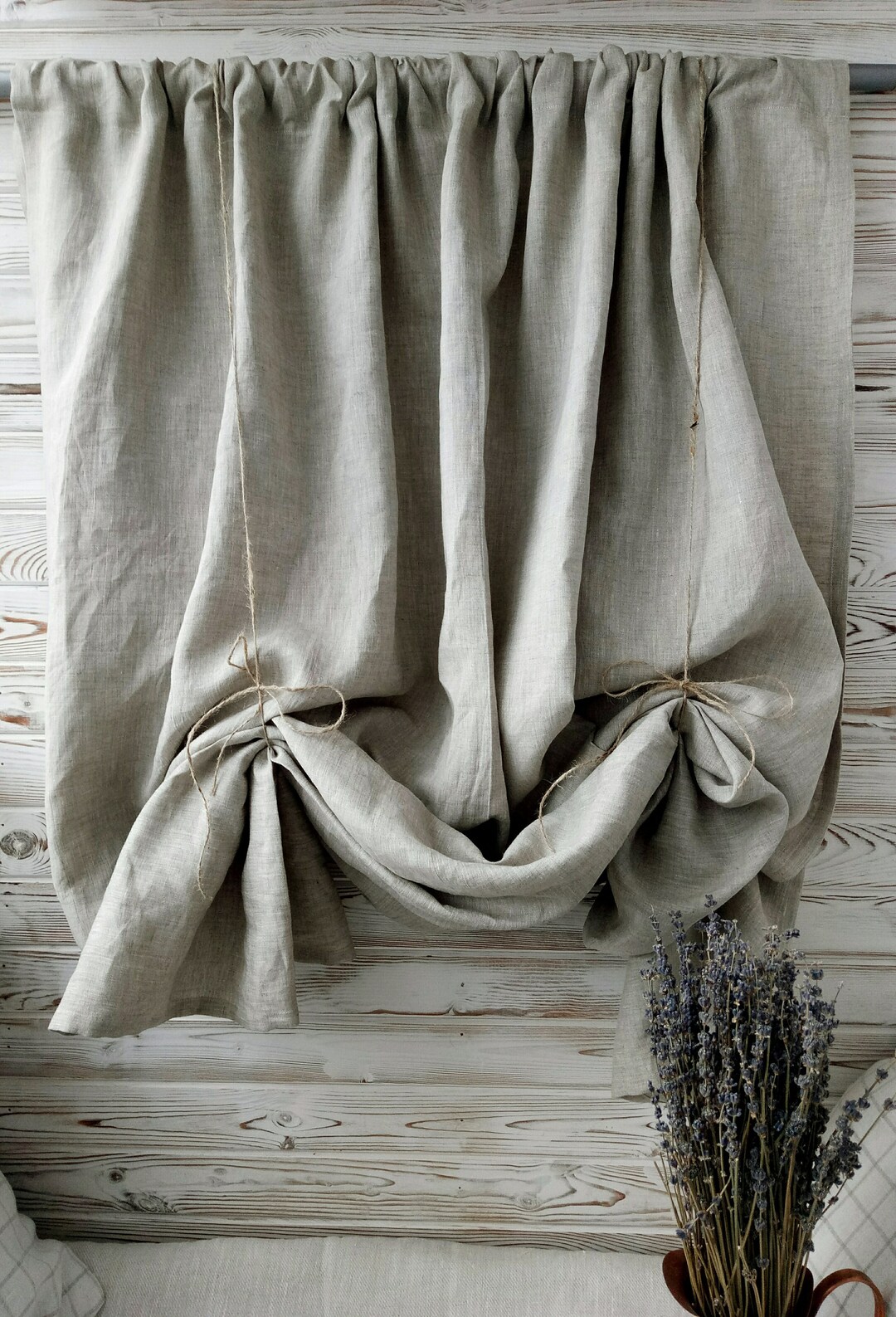 Kitchen Curtains, Linen Curtains Panel, Farmhouse Curtains Panels ...