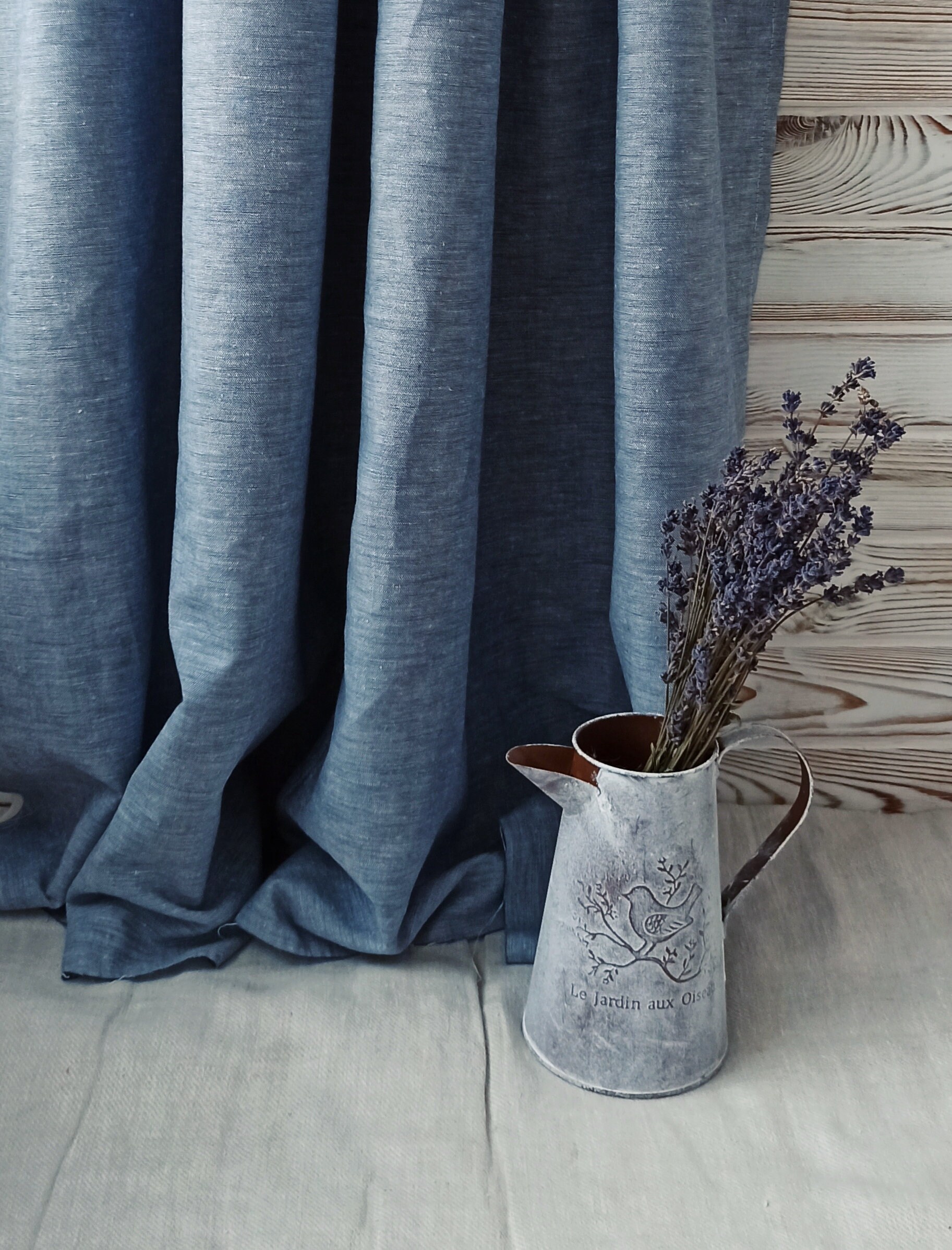 Kitchen Curtains Linen Curtains Panel Farmhouse Curtains | Etsy