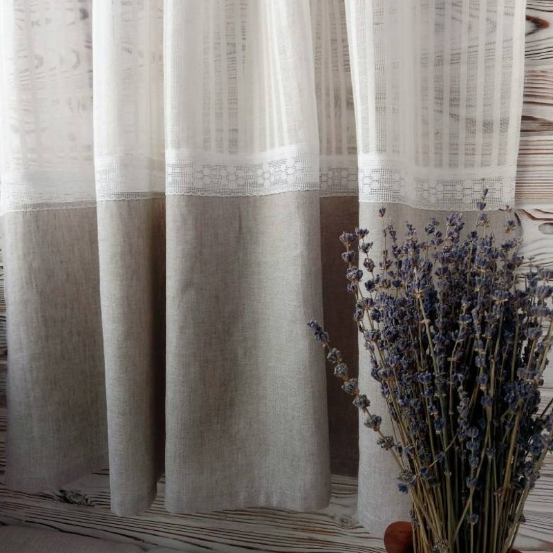 Rustic Curtains - Etsy