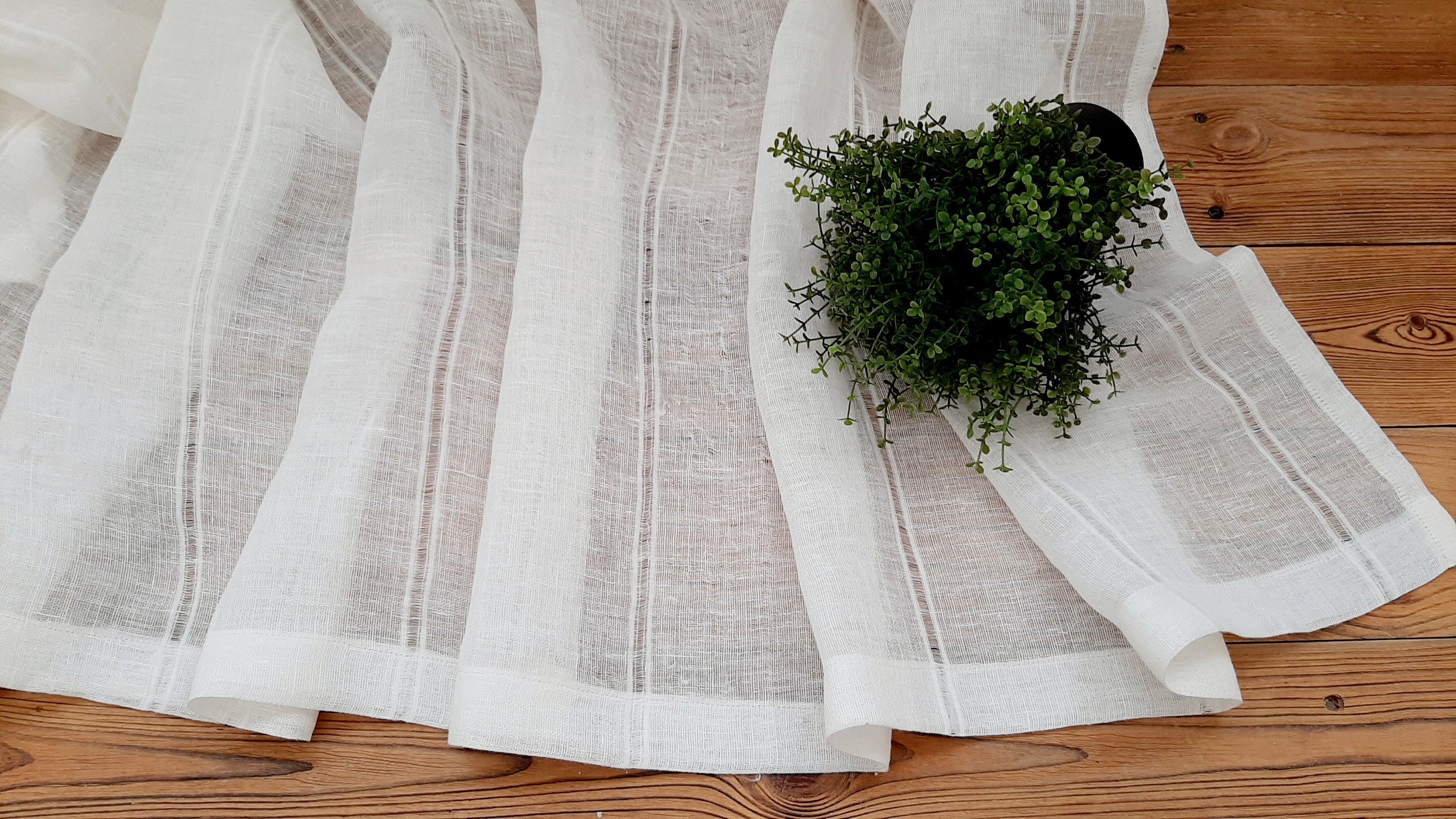 Kitchen Curtains Linen Curtains Panel Farmhouse Curtains | Etsy