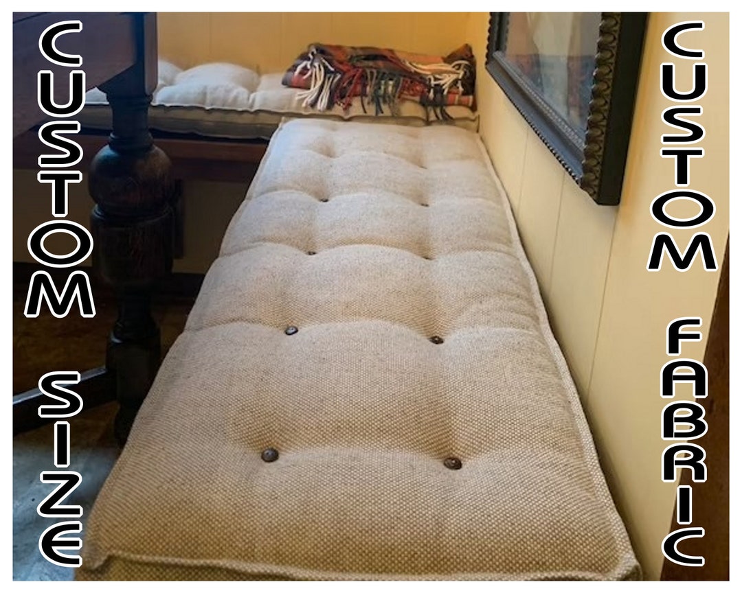 Custom Bench Cushion for Indoor and Outdoor Use - Personalized Chair ...