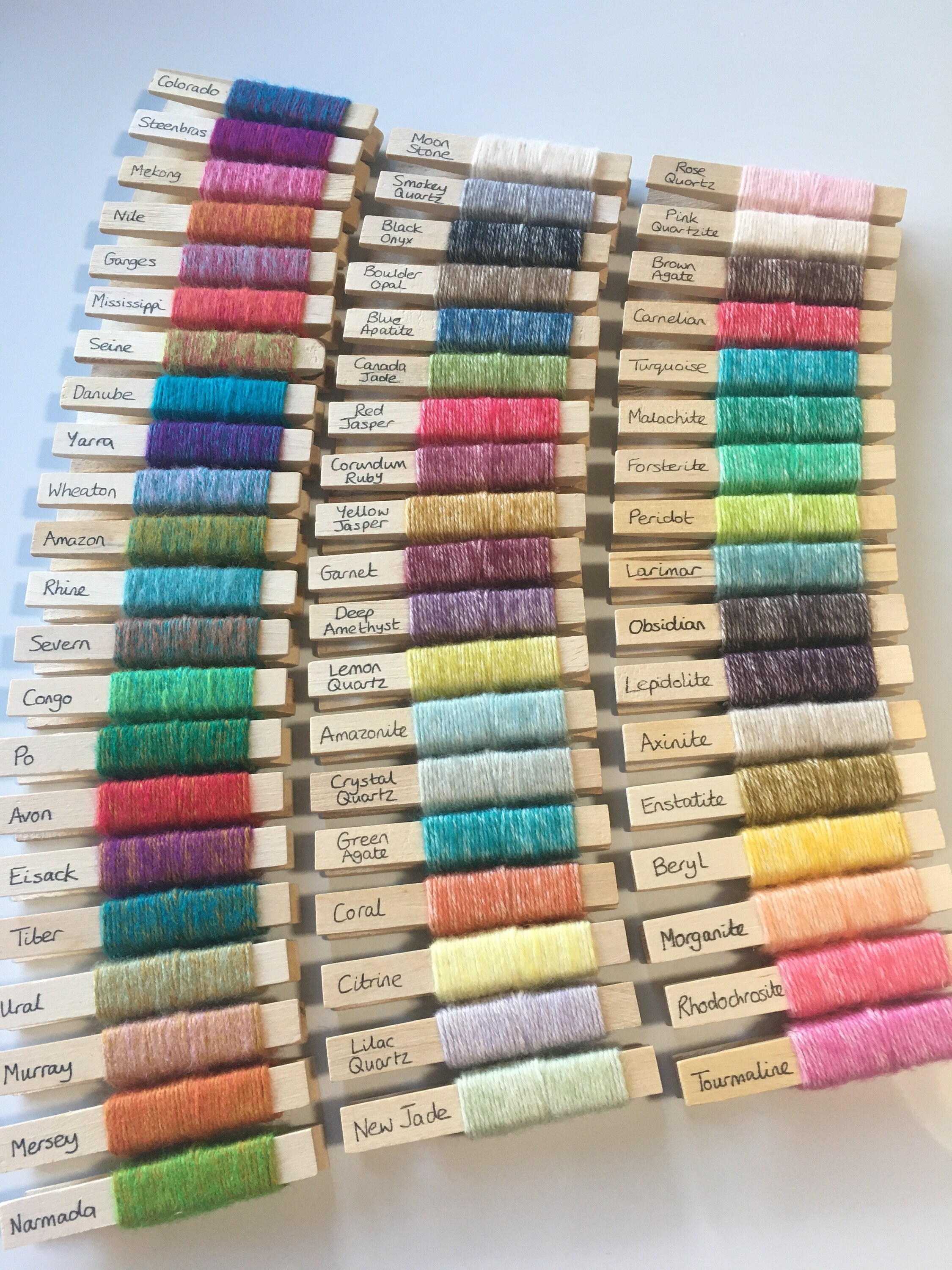 Scheepjes River Washed and Stone Washed Set of 58 Yarn Pegs - Etsy