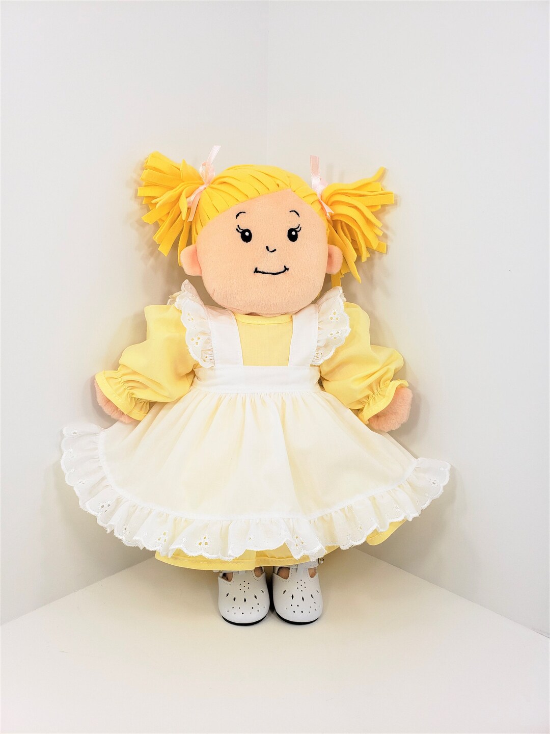 3 Piece Easter Doll Dress Pinafore & Pantaloons Set Fit Dolls Like 15 ...