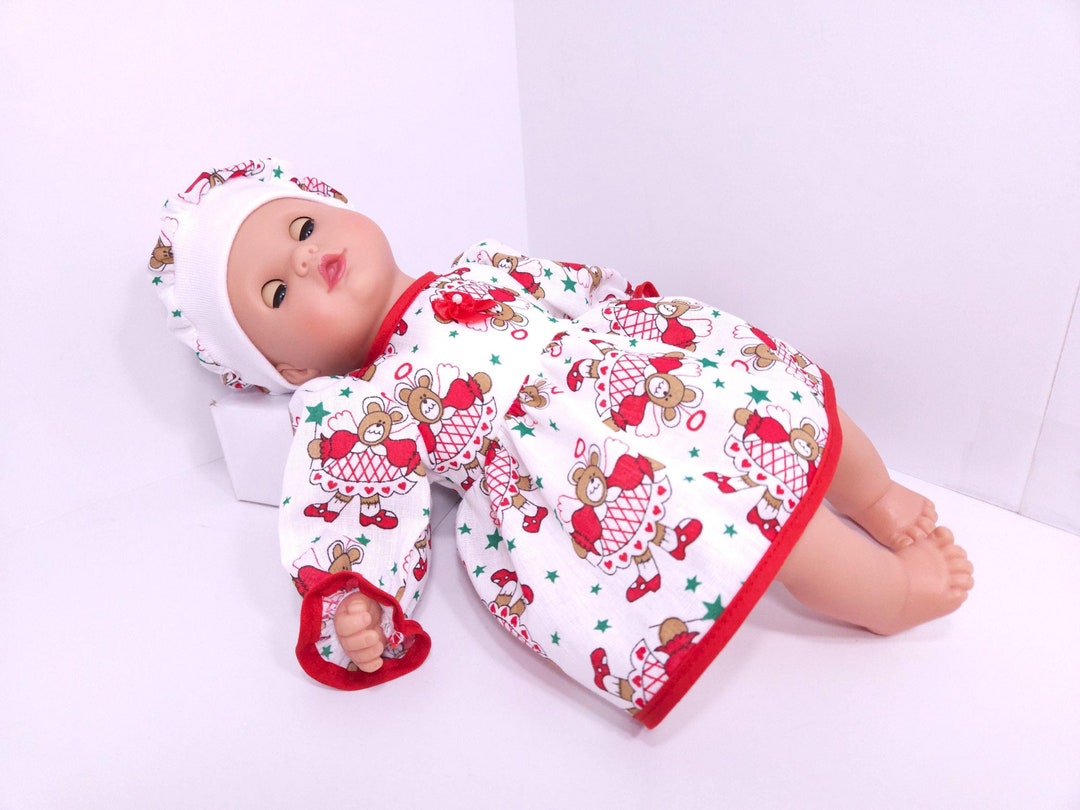 12" 13" 14" Teddy Bear Angel Holiday Doll Dress Fits Dolls Like Adora ...