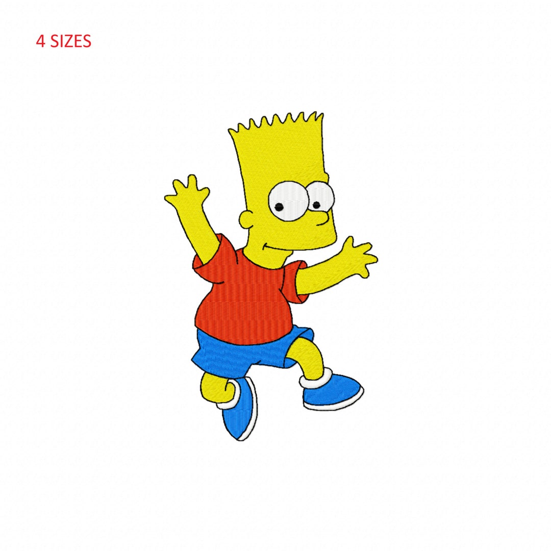 Bart Simpson Embroidery - Bart Simpson Embroidery - Etsy