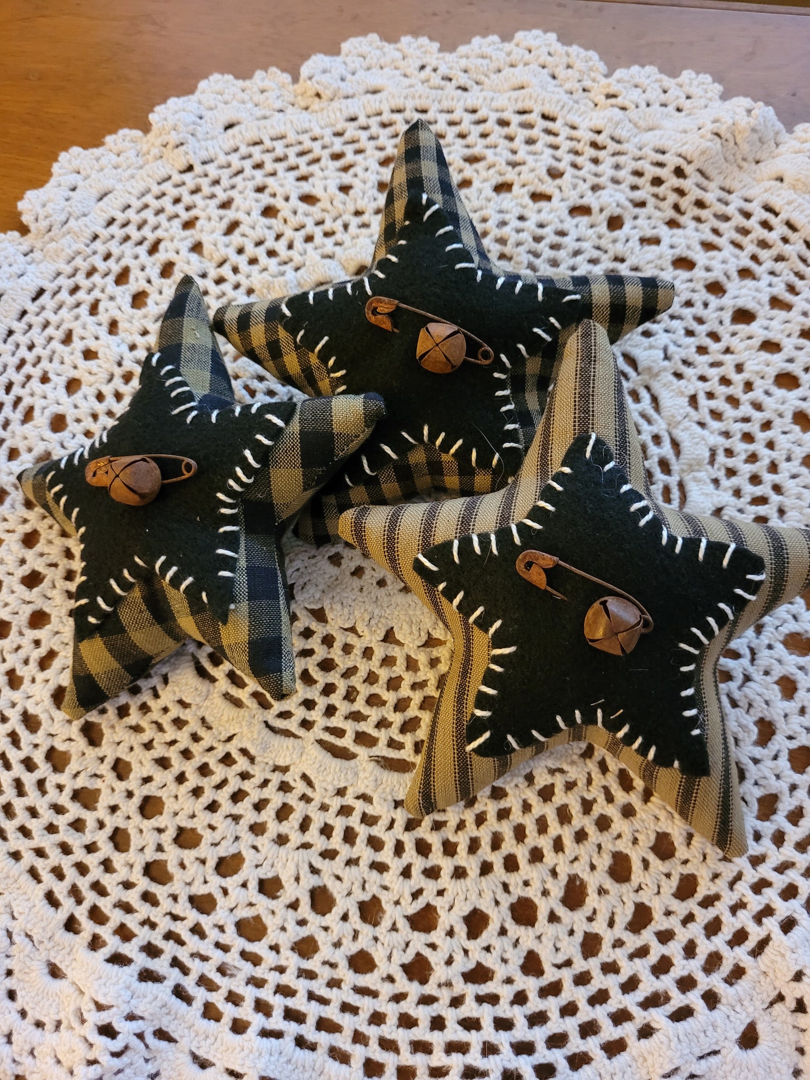 Star Bowl Fillers Homespun Star Ornies Country Decor Primitive Stars ...