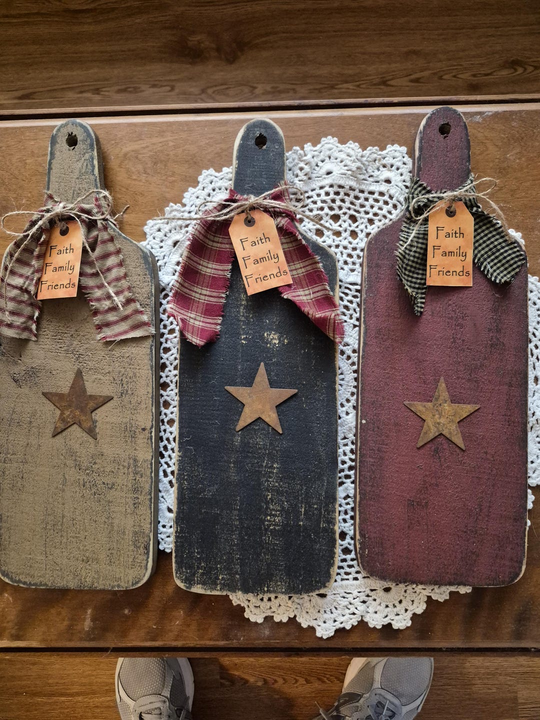 Primitive Painted Long Paddle for Your Primitive Country Decor. - Etsy