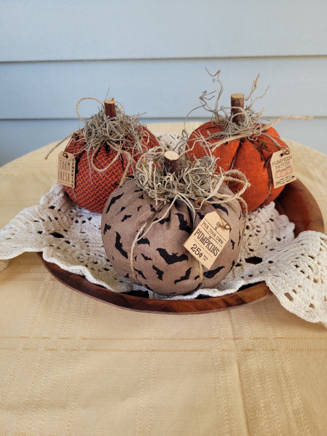 Pumpkins for Your Fall Decor. Set of Three Pumpkins. Small Pumpkins ...