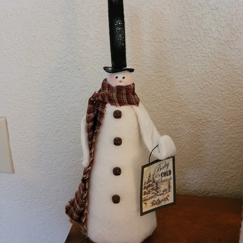 Vintage Stuffed Snowmen - Etsy
