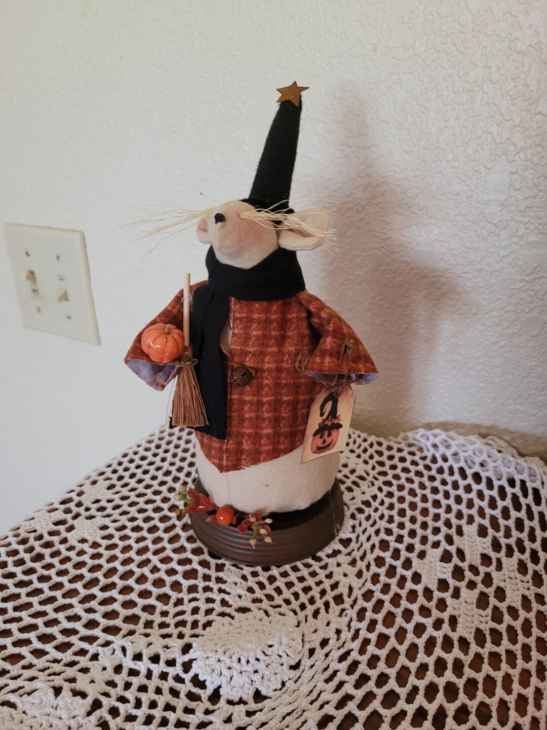 Mouse Fall Mouse Primitive Doll Mouse Country Decor Country Mouse ...