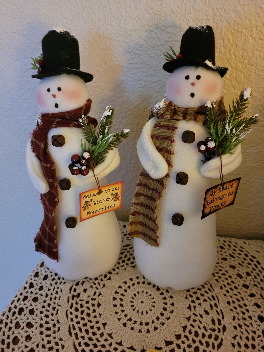 Snowman Christmas Decoration Primitive Snowman Country Snowman Winter ...