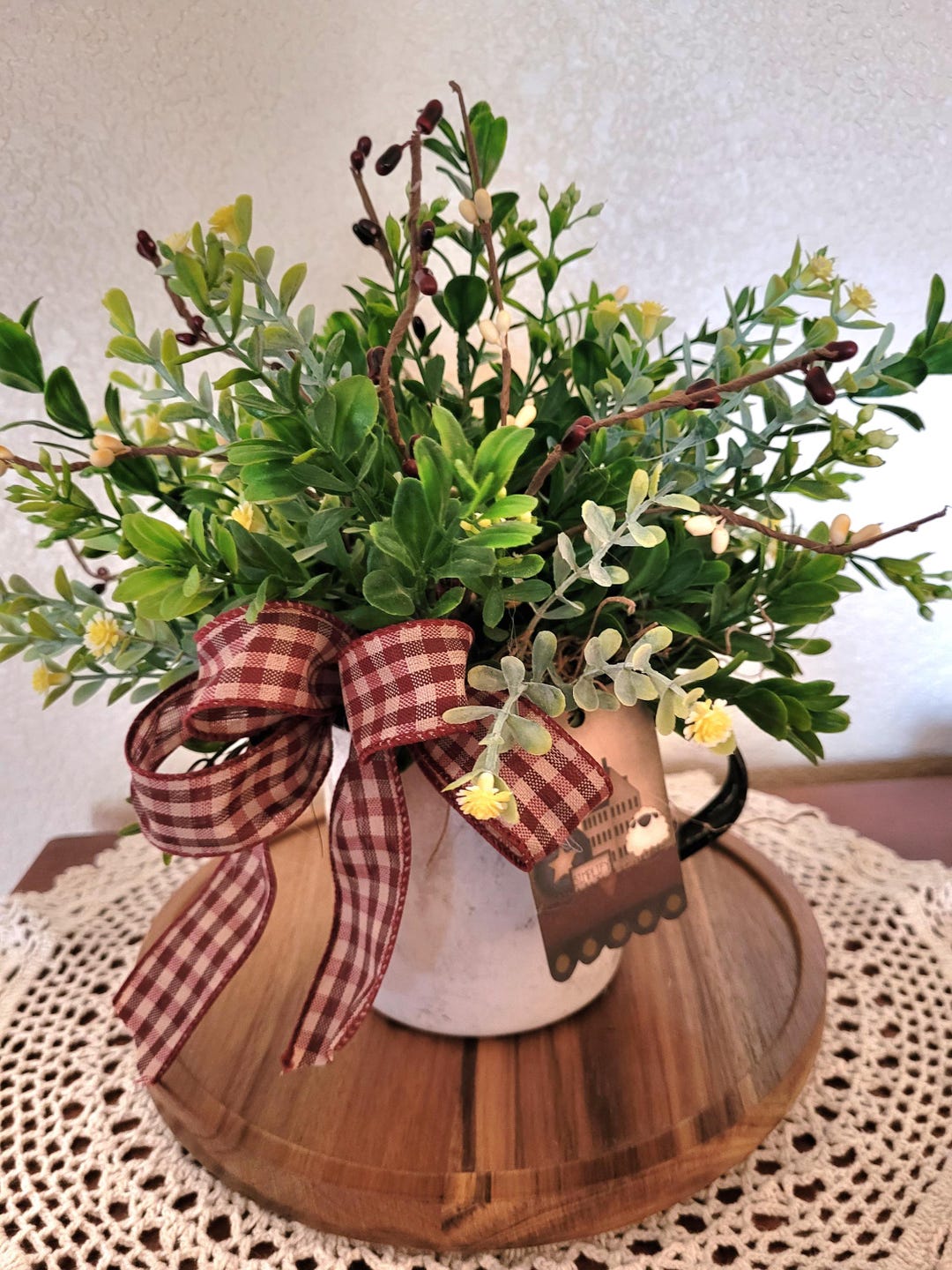 Country Primitive Artificial Arrangement for Your Coffee Table or Any ...