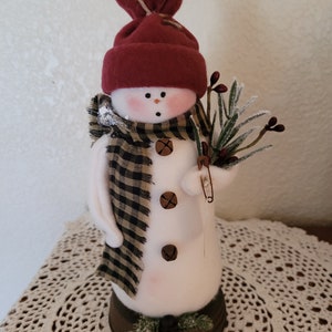 Country Snowman, Country Primitive Snowman, Rustic Snowman Winter ...