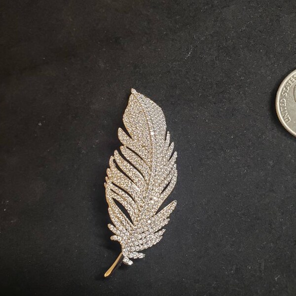 Feather Brooch - Etsy
