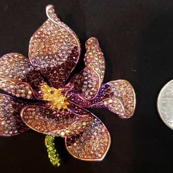 Purple Stone Brooch - Etsy