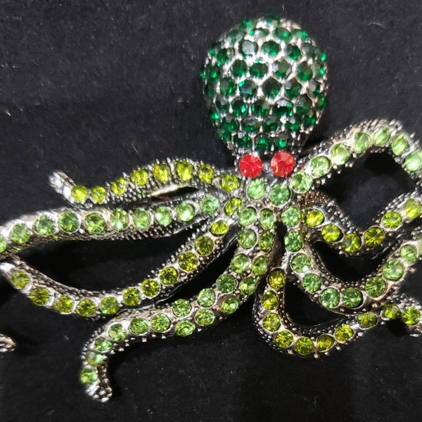 Octopus Brooch - Etsy