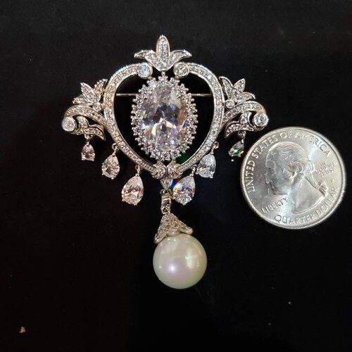 Art Deco Paste Brooch Vintage Paste Brooch Colored Paste - Etsy