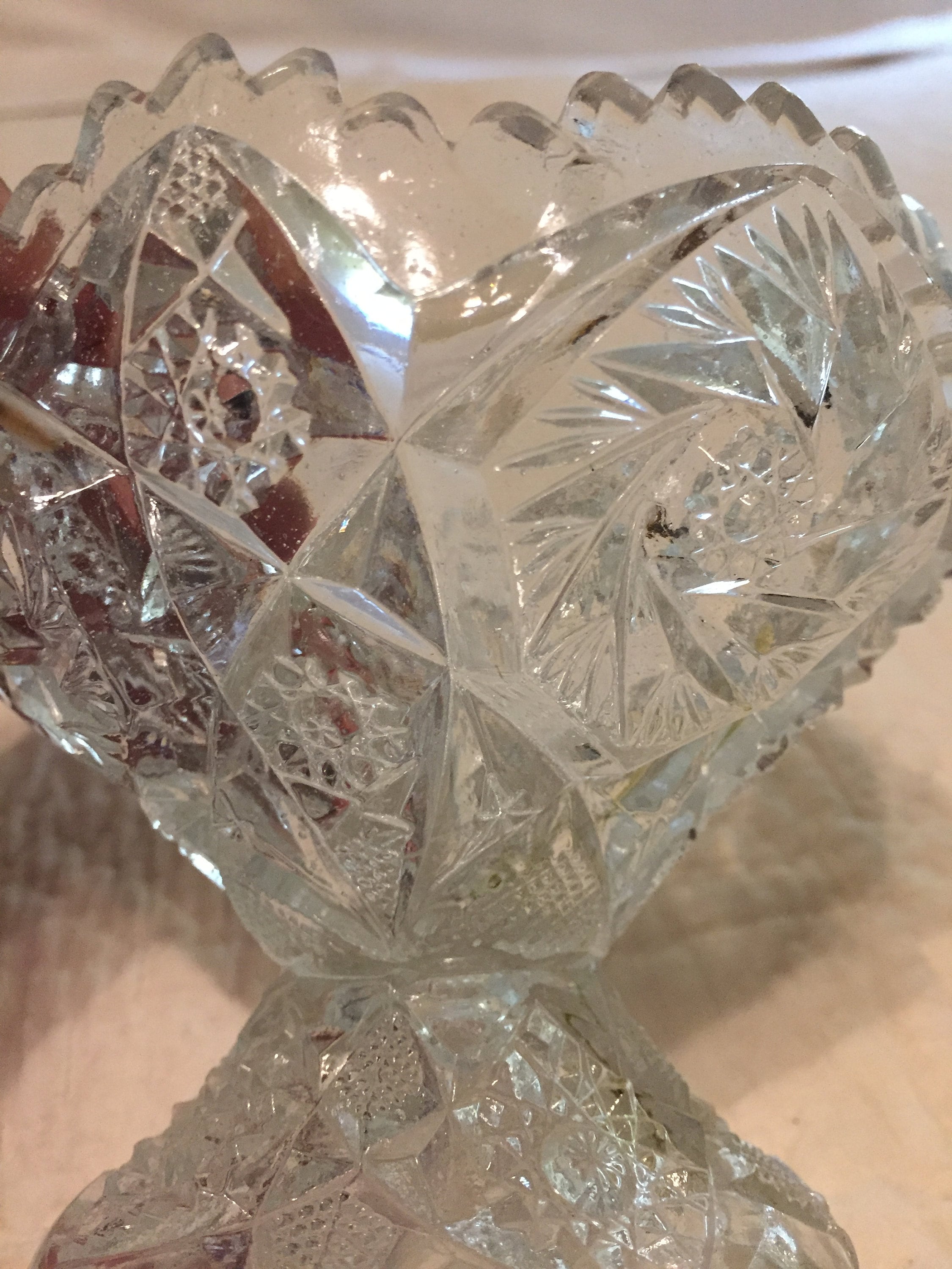 Cut-glass Candy Dish - Etsy