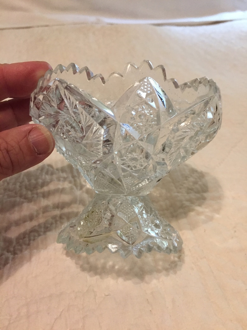 Cut-glass Candy Dish - Etsy