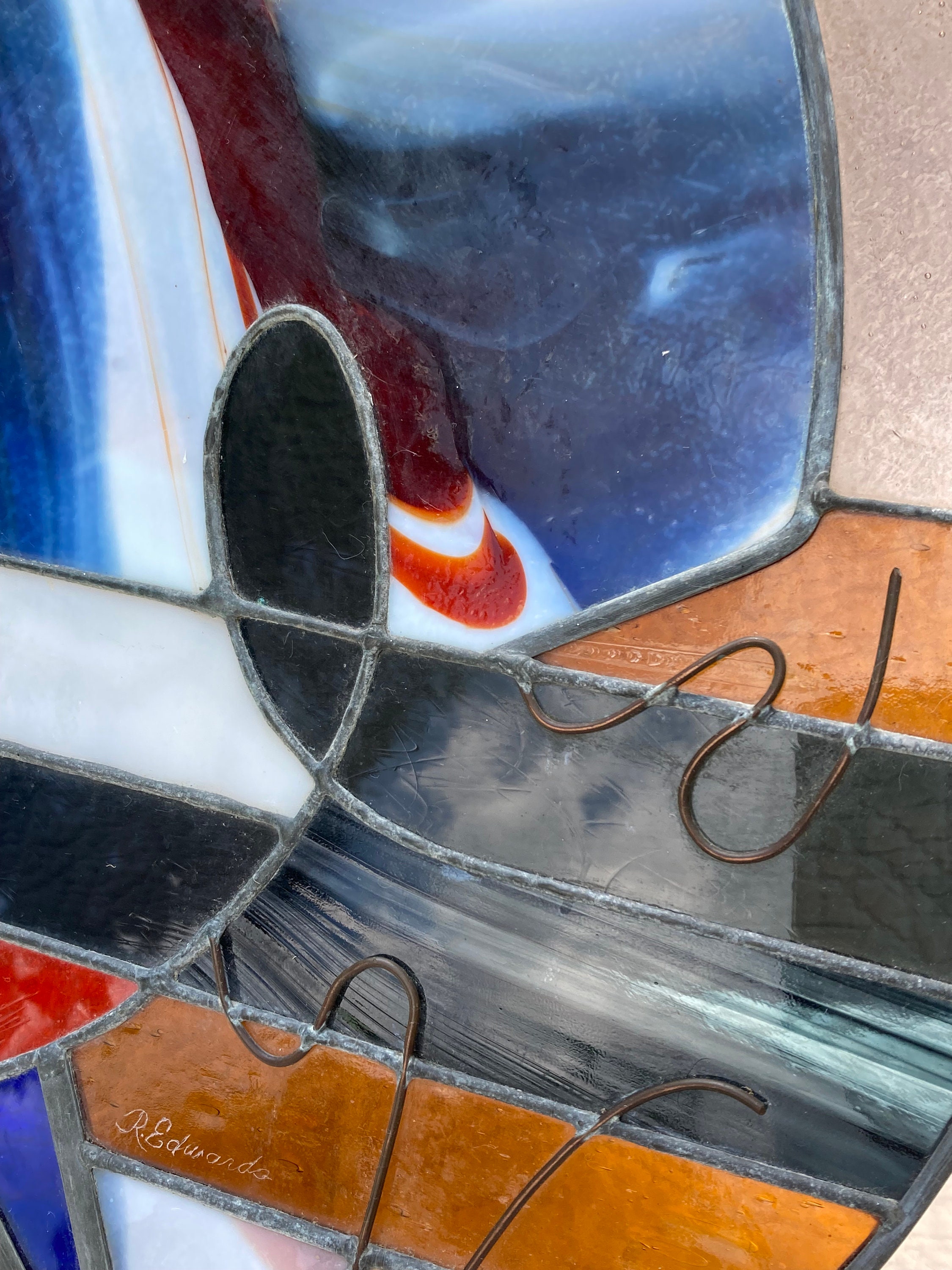 Stained Glass Large Window Hanging - Etsy