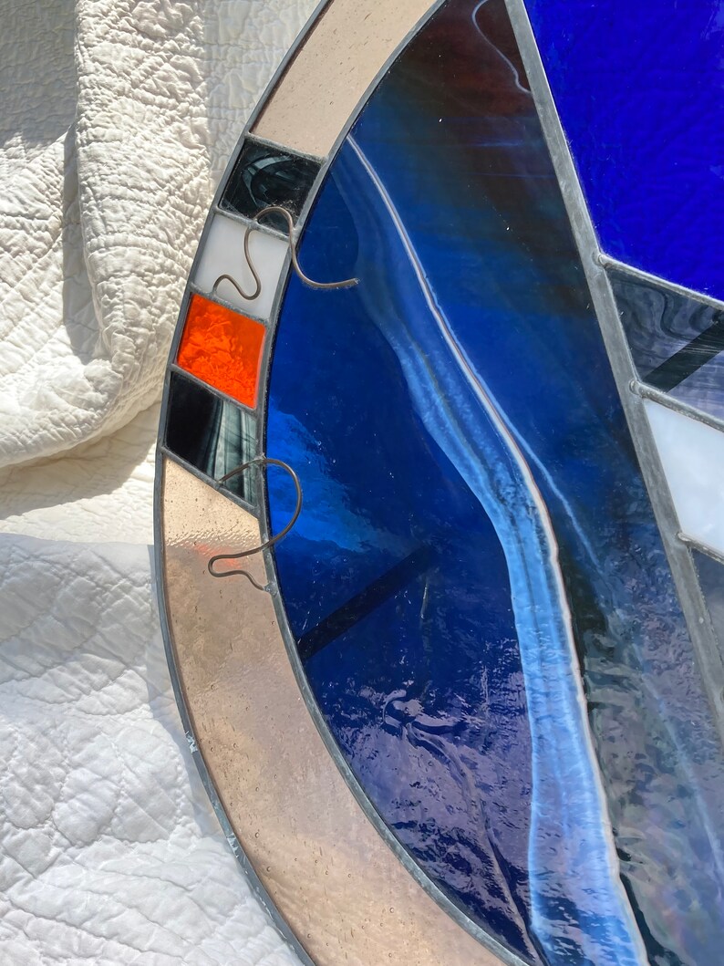 Stained Glass Large Window Hanging - Etsy