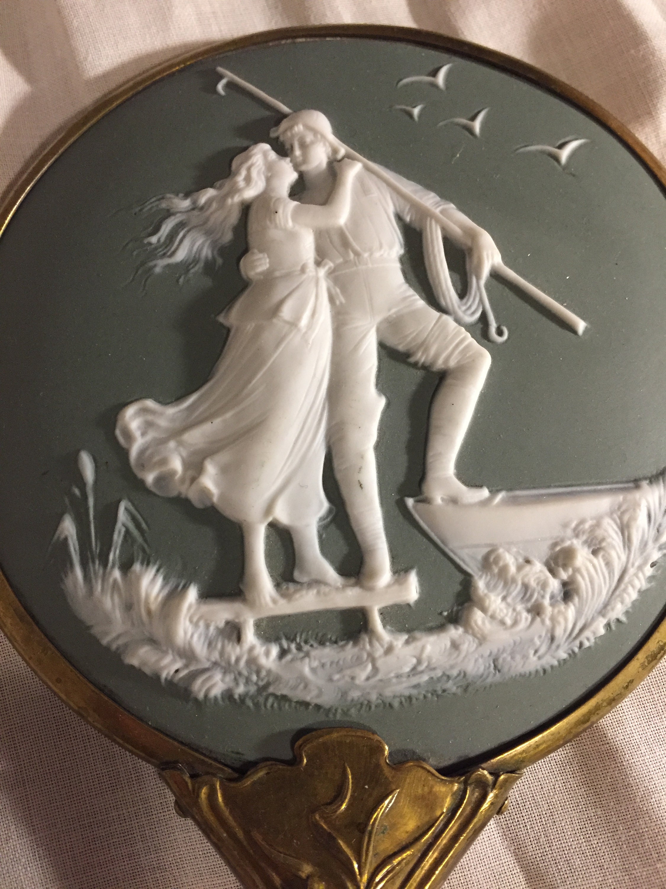 Jasper Wear Mirror and Brush Set - Etsy