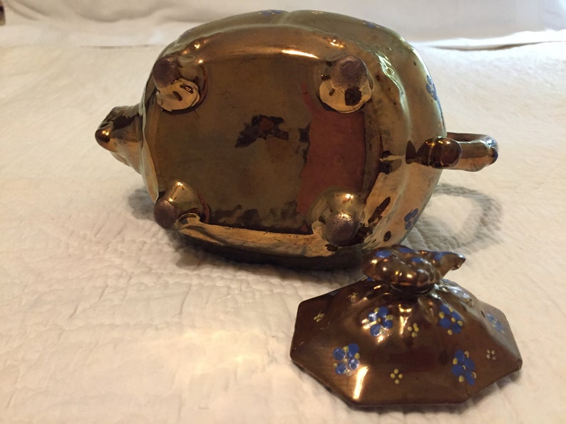 Copper Luster Tea Pot - Etsy