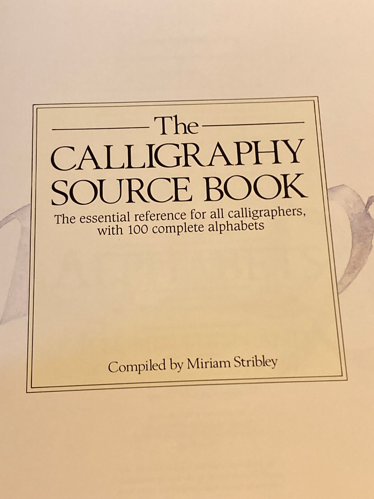 Calligraphy Source Book - Etsy