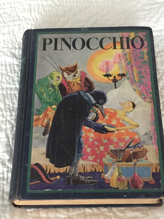 Pinocchio Book Etsy