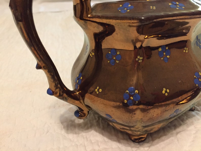 Copper Luster Tea Pot - Etsy