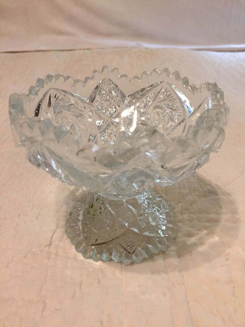 Cut-glass Candy Dish - Etsy