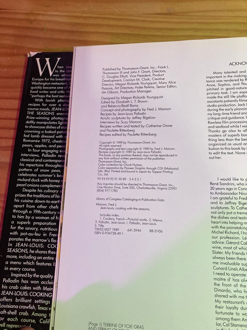 Jean-louis Cook Book - Etsy