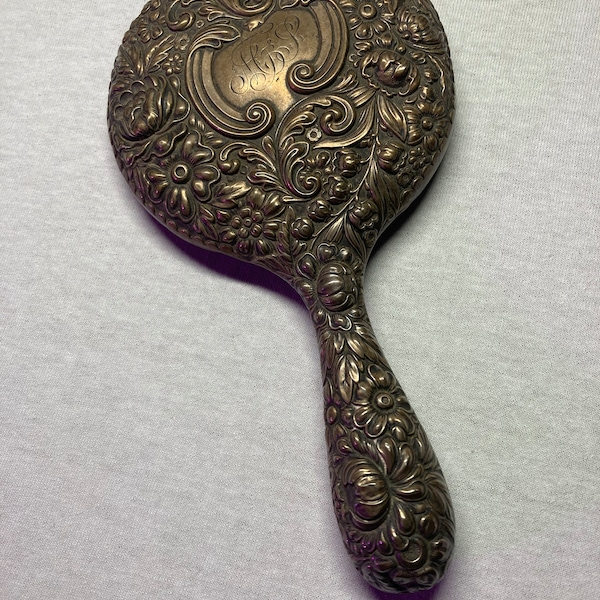 Silver Hand Mirror - Etsy