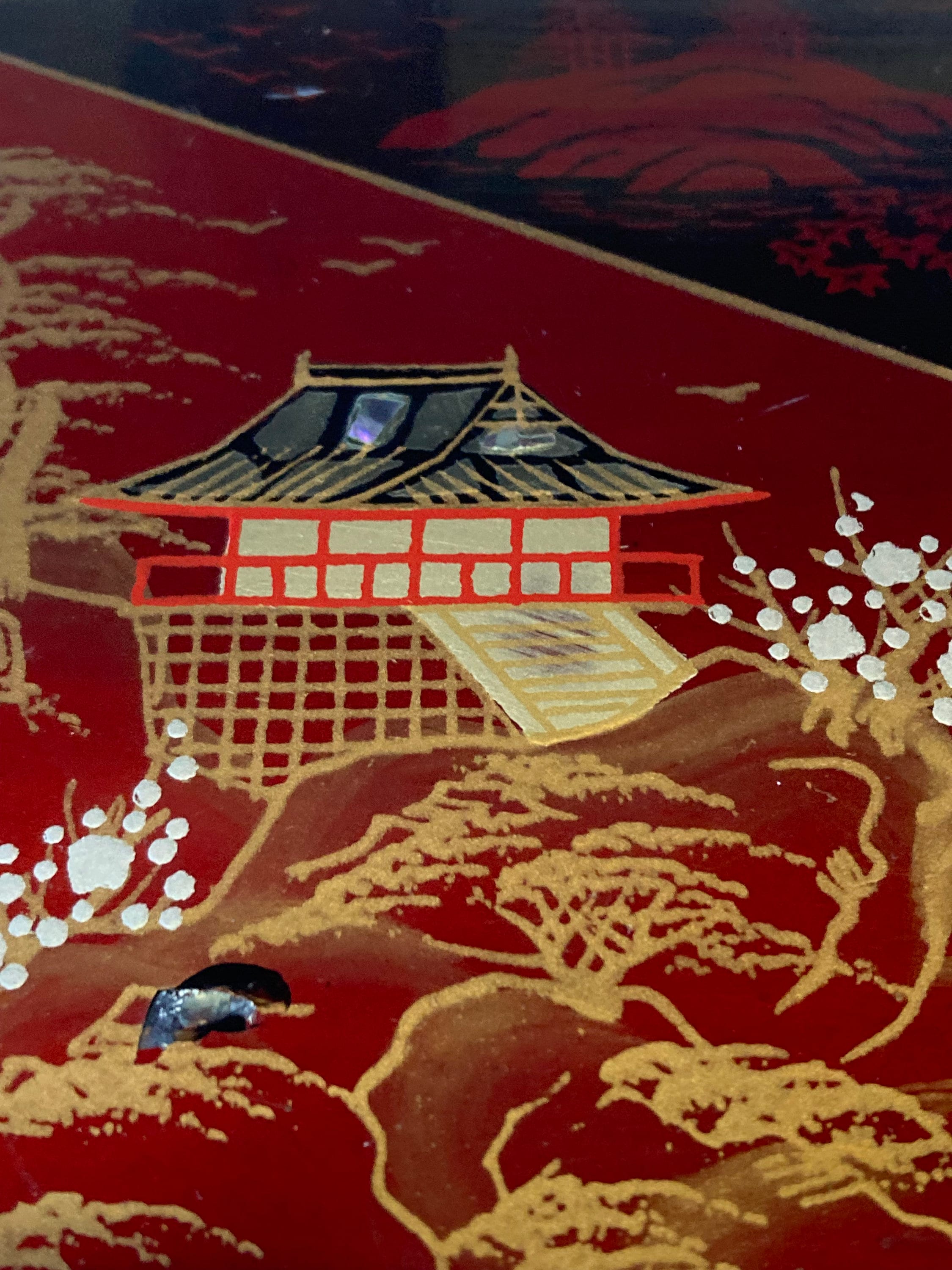 Vintage Lacquer Asian Box - Etsy