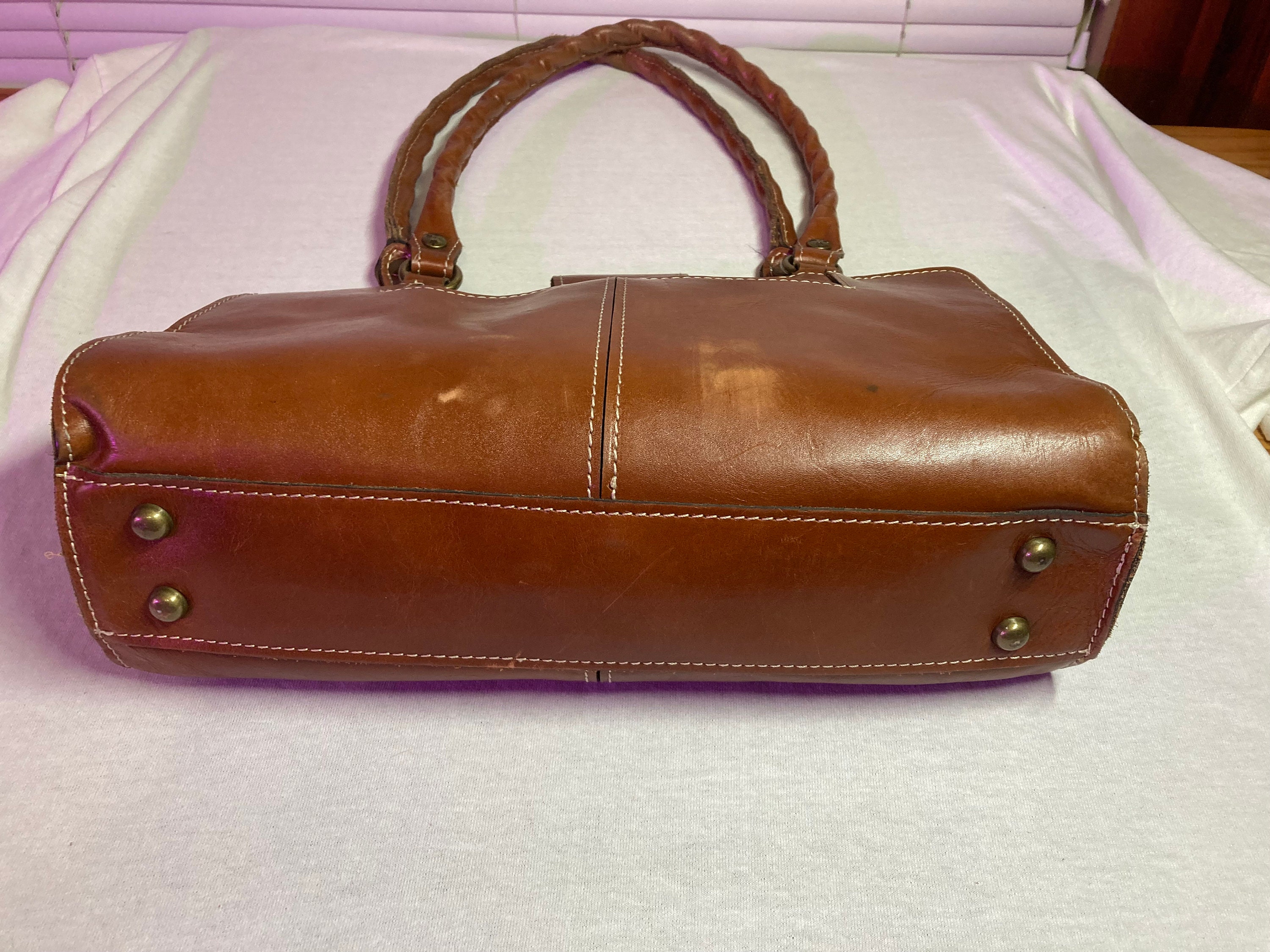 Patricia Nash Leather Handbag - Etsy
